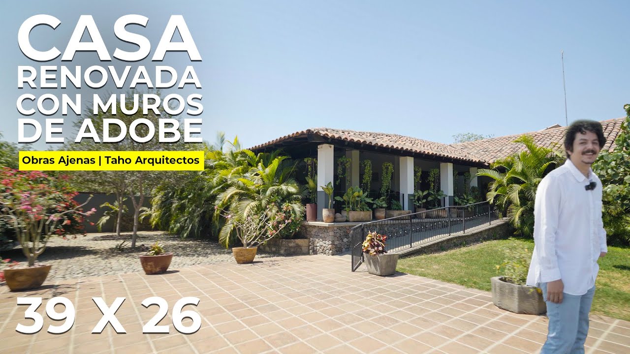 HERMOSA CASA de CAMPO con MUROS DE ADOBE y SALA sin Ventanas | Obras ...